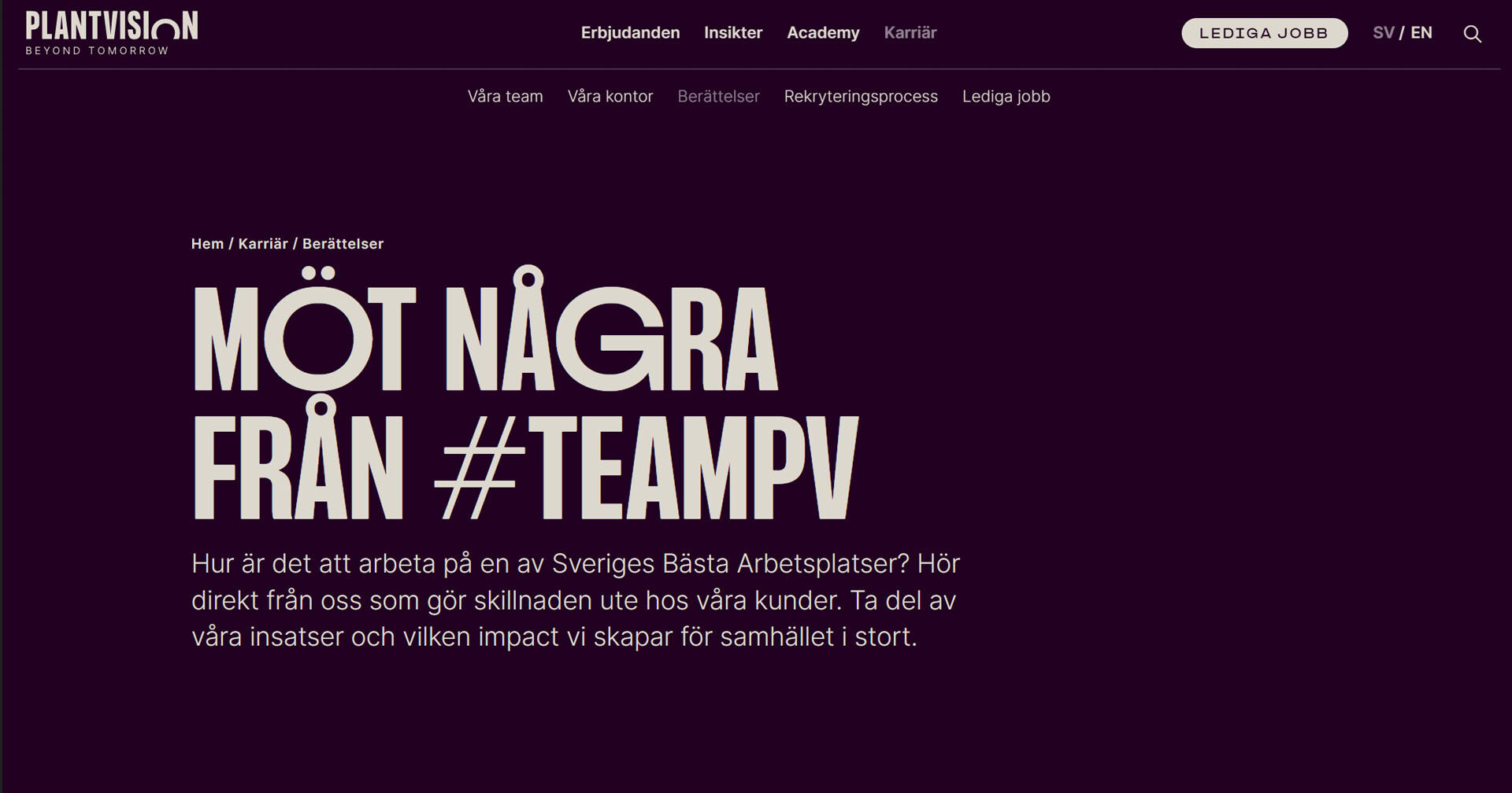 Berättelser | Plantvision